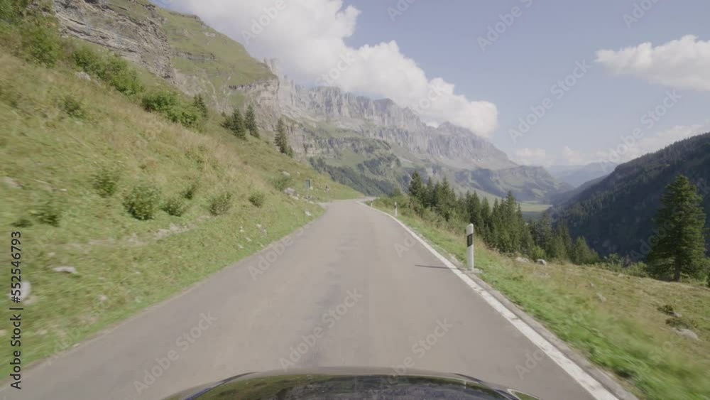 Driving video of the Sustenpass in Switzerland. The Susten pass is a ...