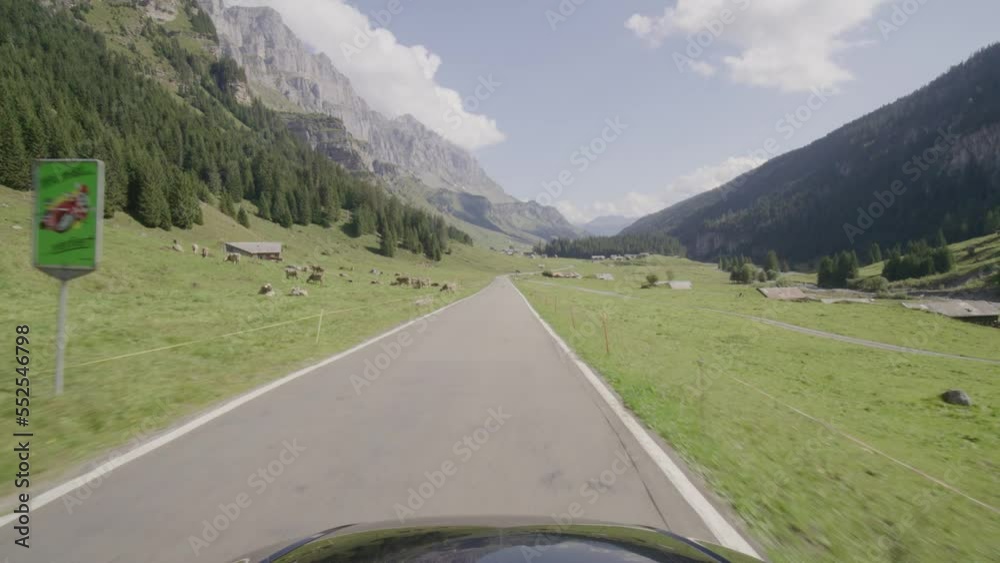 Driving video of the Sustenpass in Switzerland. The Susten pass is a ...