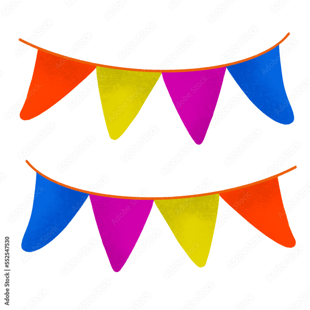 Filipino fiesta banderitas ornament in secondary colors Stock ...