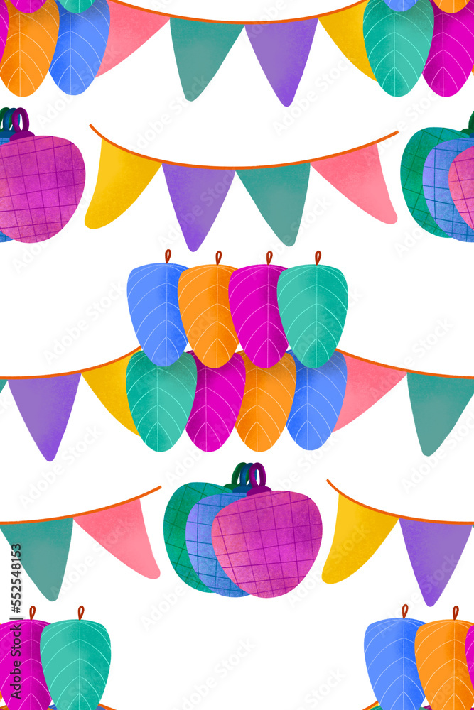 Filipino fiesta kiping leaf-shaped wafer layered strips, banderitas ...