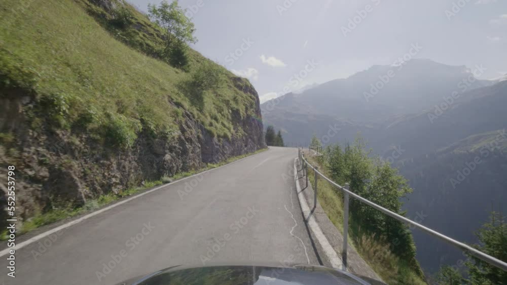 Driving video of the Sustenpass in Switzerland. The Susten pass is a ...