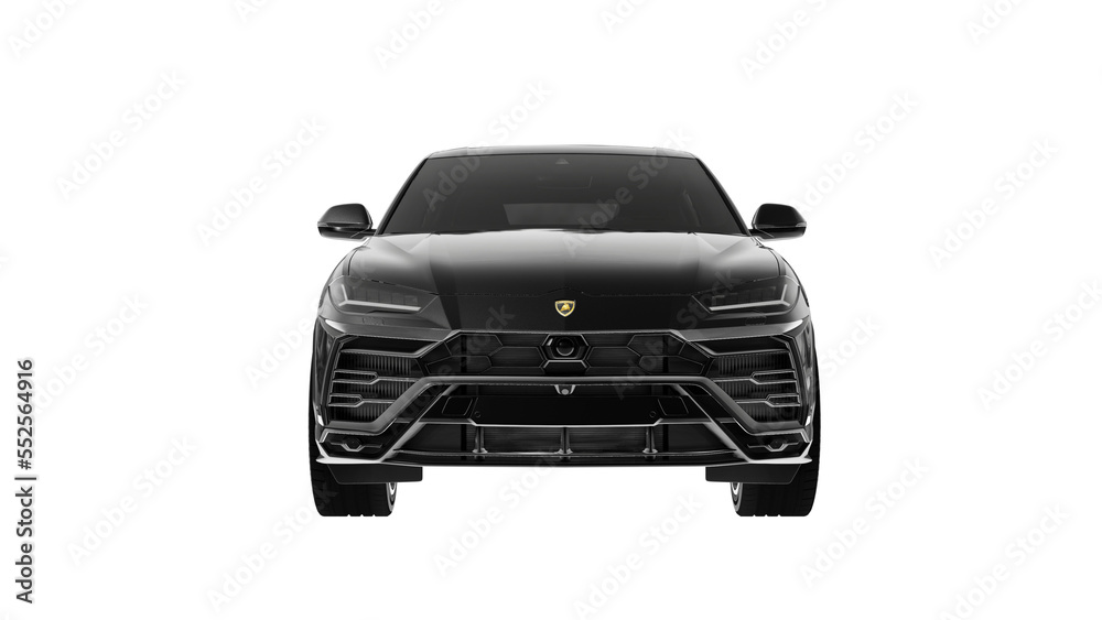 LAMBORGHINI URUS, 3d rendering of Lamborghini black car on PNG ...