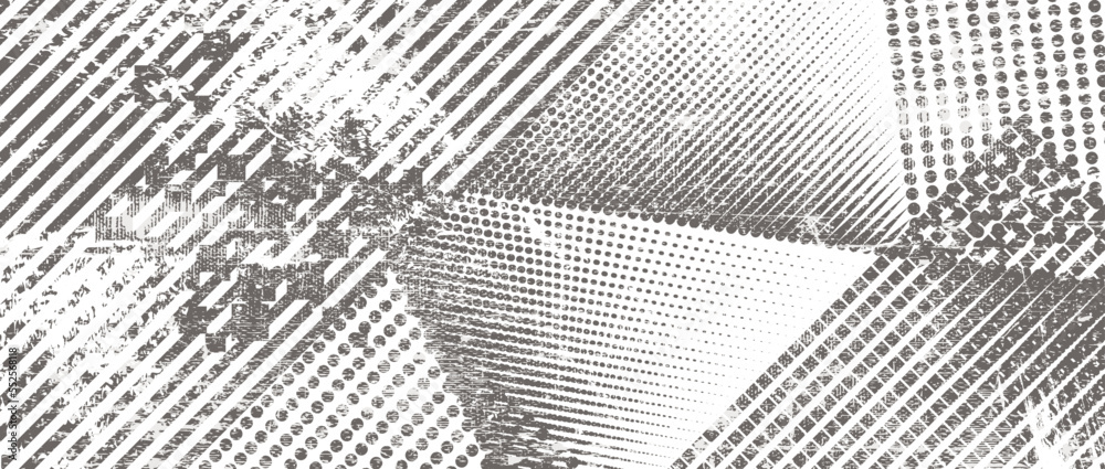 Glitch distorted geometric shape . Noise destroyed logo . Trendy defect ...