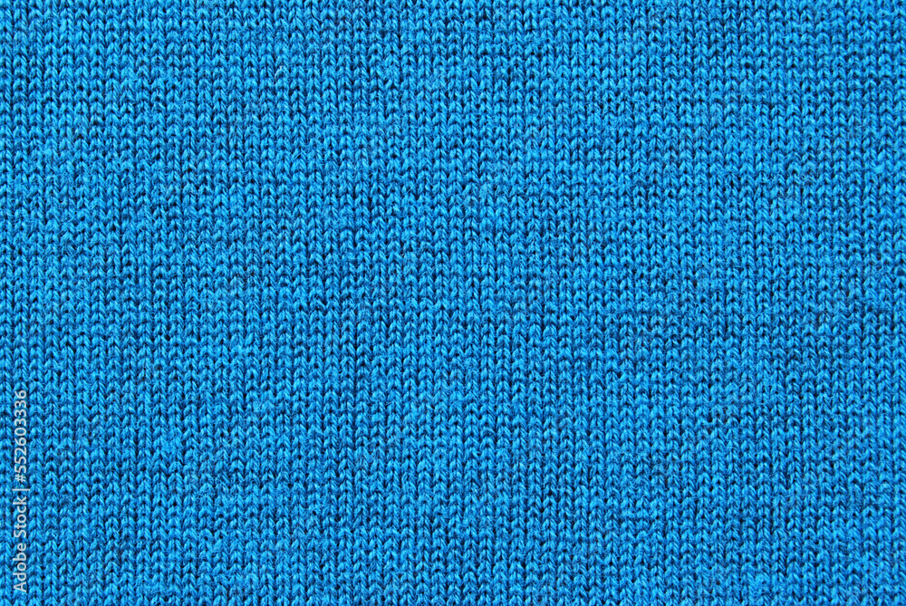 Blue color knit fabric texture as background Stock Photo | Adobe Stock