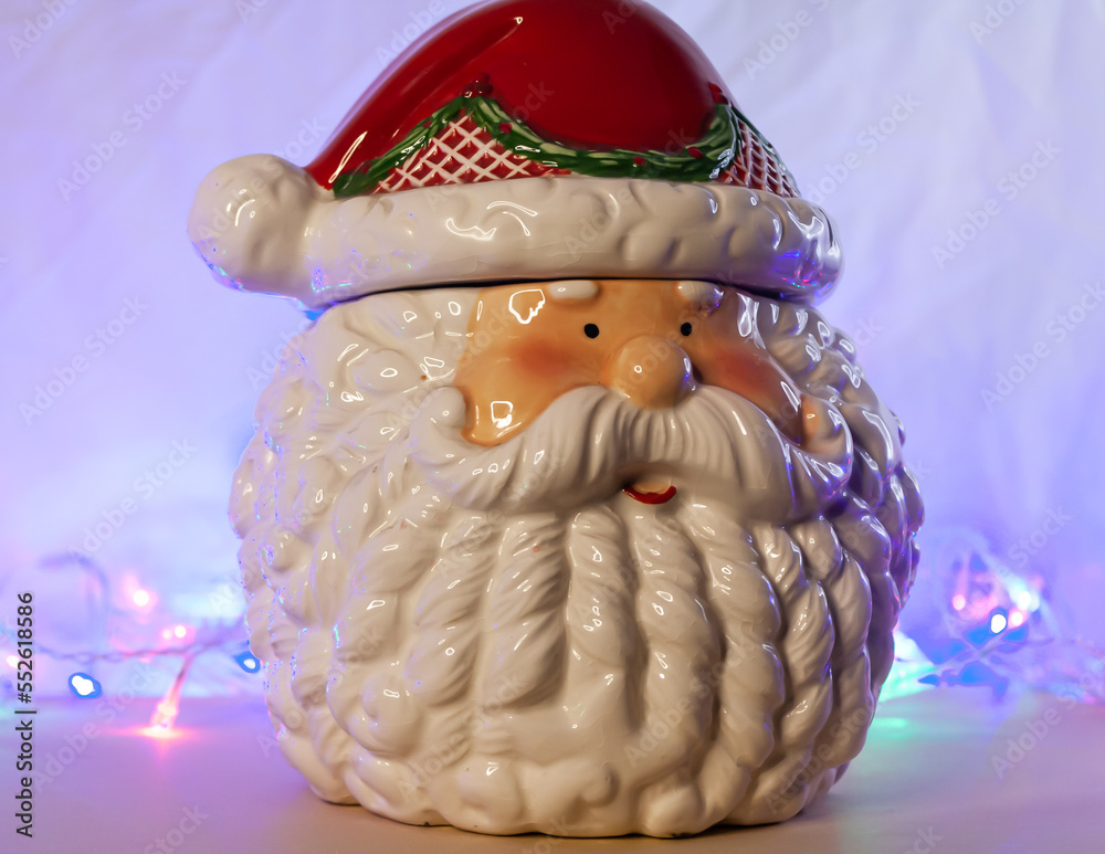 White twisted Santa Claus Christmas decoration. Stock Photo | Adobe Stock