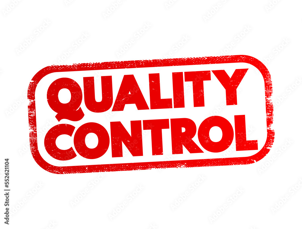 Quality Control text stamp, concept background Stock Vector | Adobe Stock