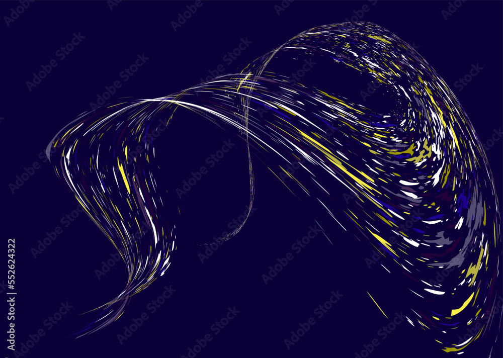 Multi-colored dust particles and debris, paint splashes, strokes are ...