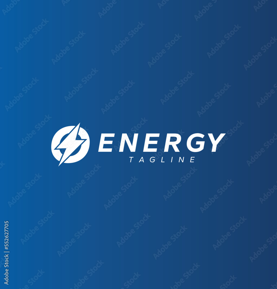 Initial letter O power energy logo design with thunderbolt vector icon ...