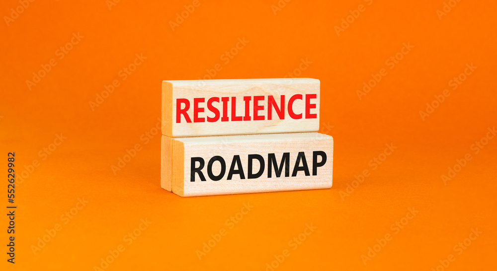Resilience roadmap symbol. Concept word Resilience roadmap typed on ...
