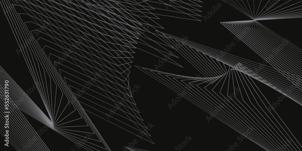 Black abstract banner background. Dark deep black dynamic vector ...