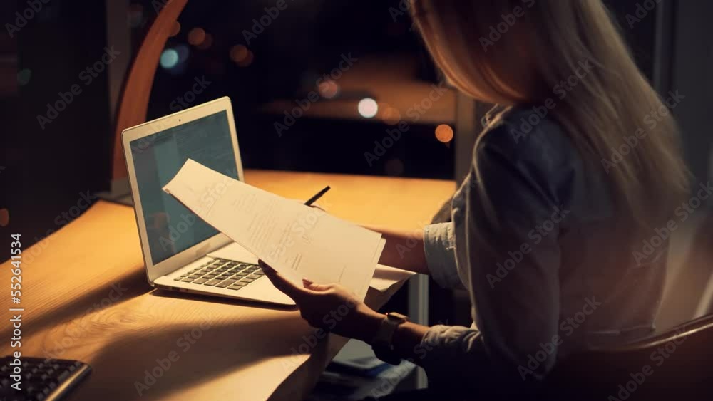 secretary paperwork. business assistant employee paperwork Stock Video ...