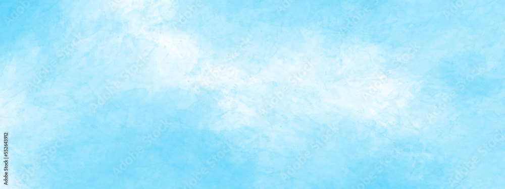 Abstract blue sky Water color background, Illustration, texture for ...