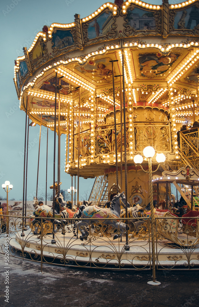 merry go round carousel Stock Photo | Adobe Stock