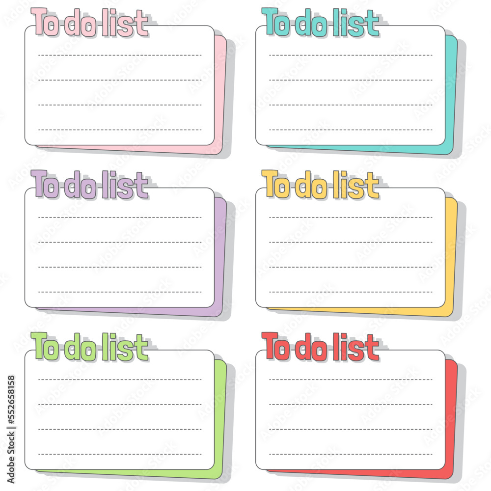Cute blank paper notes. Stationery organizer set. Scrapbook notes and ...