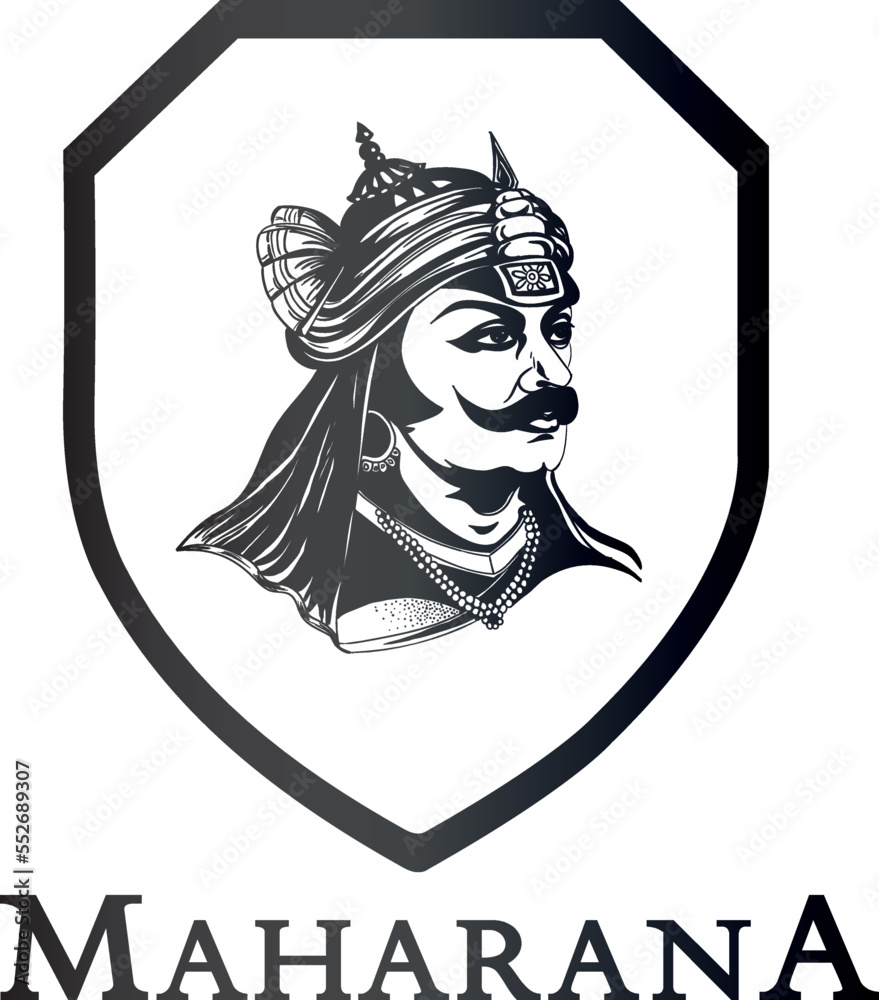 Bharat Ka Veer Putra - Maharana Pratap Singh. Illustration of warrior ...