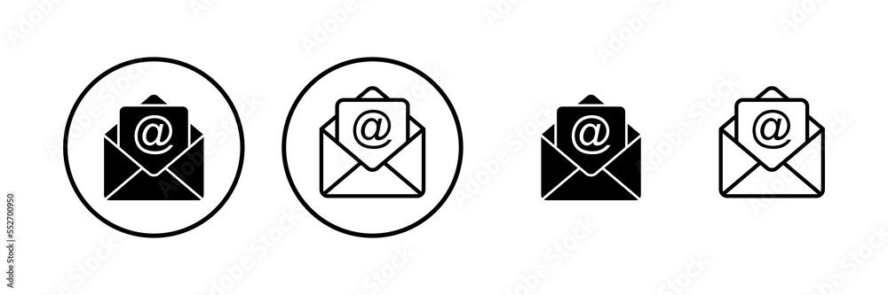 Mail icon vector illustration. email sign and symbol. E-mail icon ...