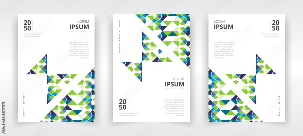 Modern and professional a4 size portrait poster design template set ...