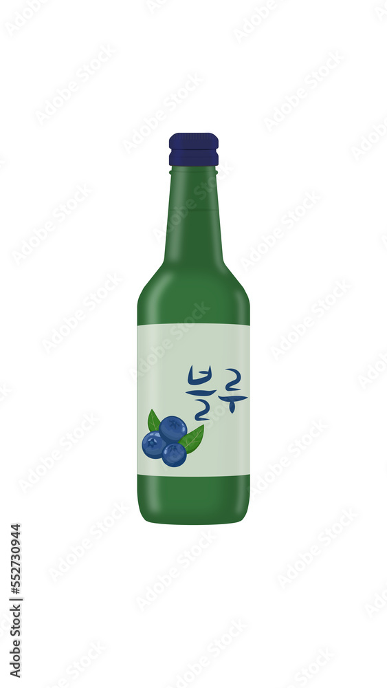 ภาพประกอบสต็อก Orenge Soju bottle or Korean alcohol Soju(Chamisul ...