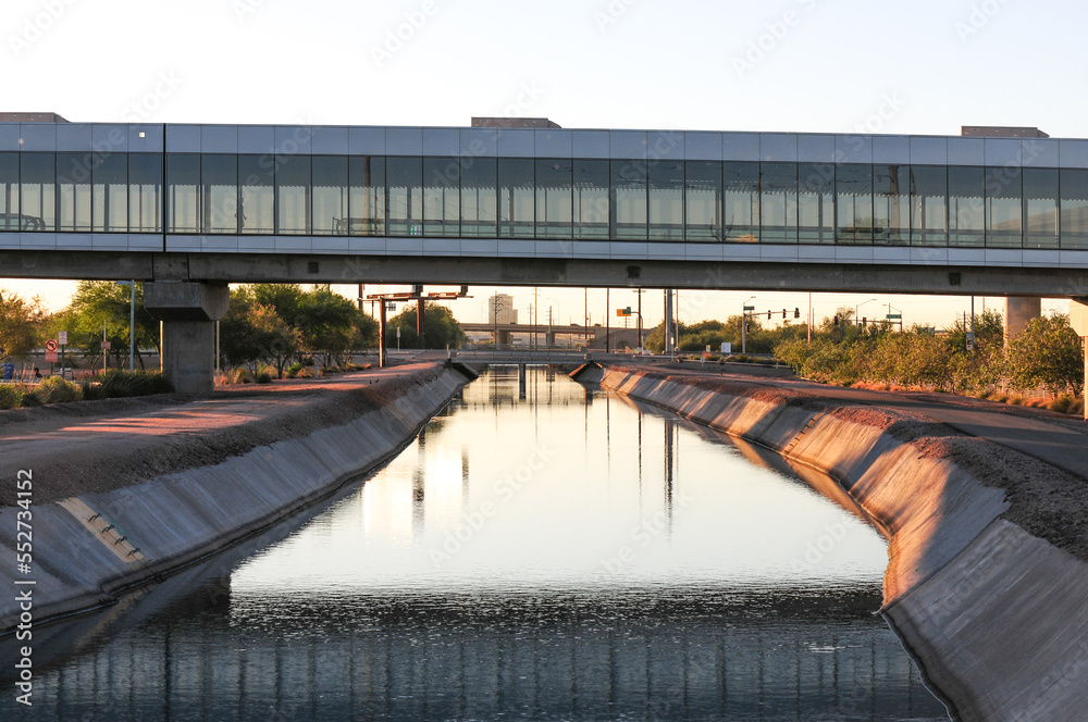 Pedestrian overpass to connect between PHX Sky Train to light rail ...