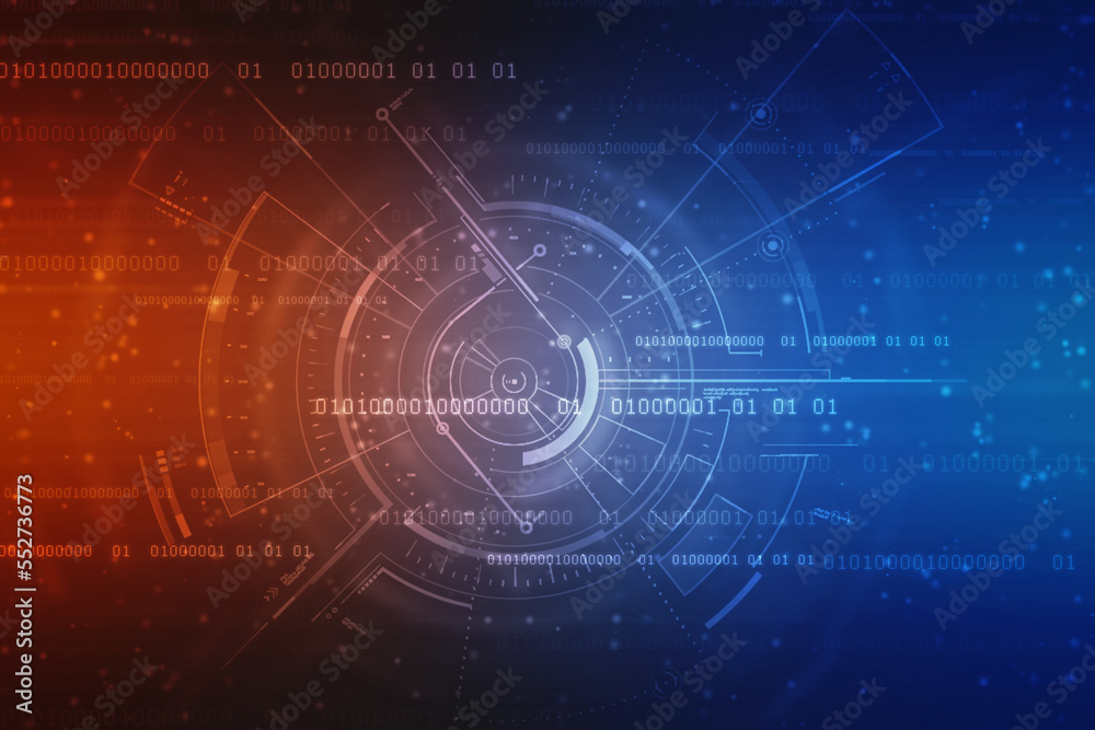 Binary Code Background Digital Abstract Technology Background Flowing Number One And Zero Text