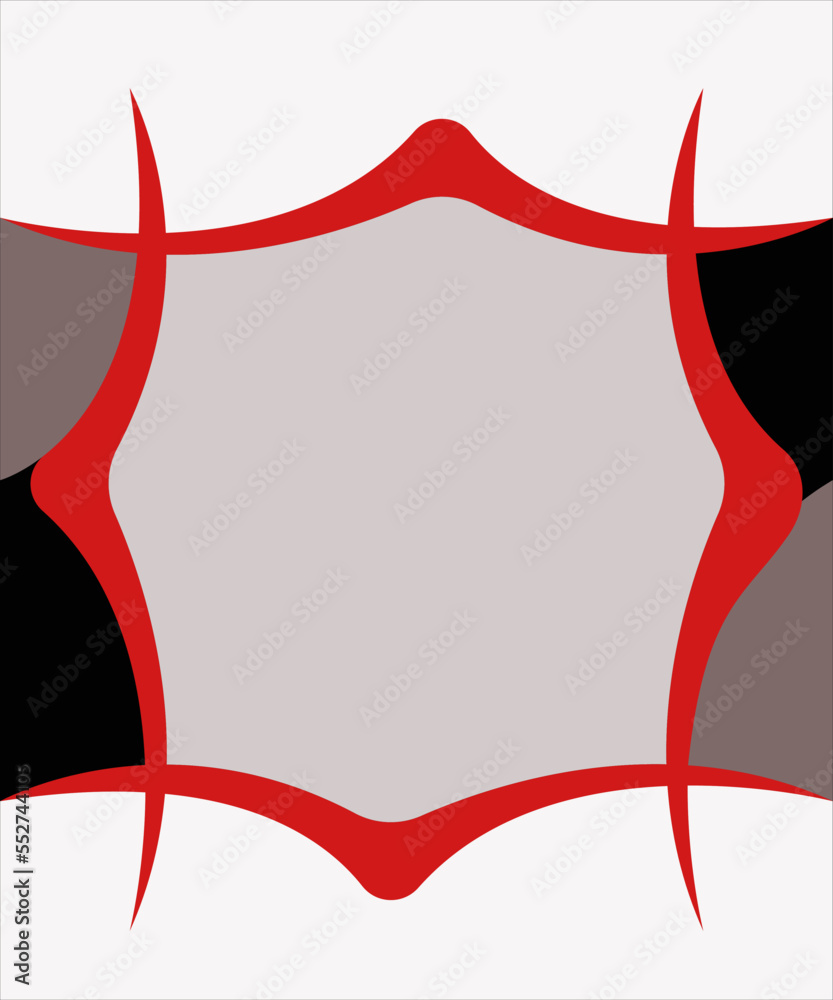 rounded corner shape simple frame vector design for any uses. Stock ...