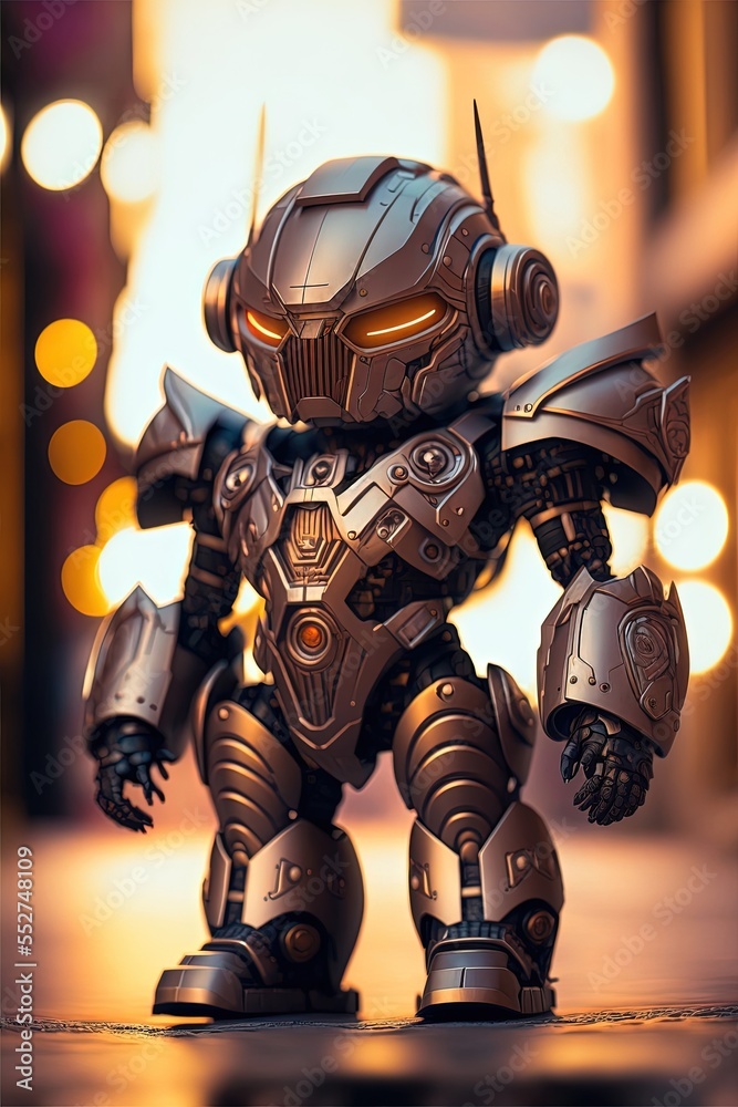 A 3d chibi robot cyborg warrior is a character that appears in manga ...