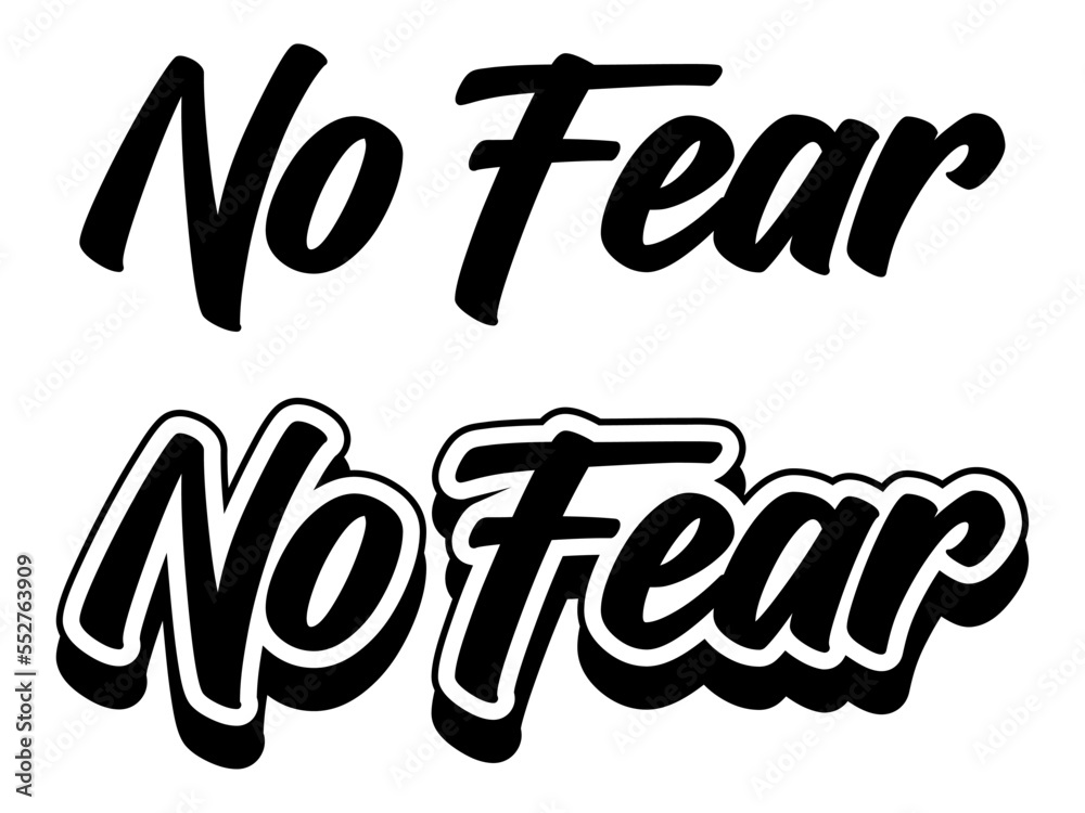 NO FEAR text Logo Vector Car Decal Sticker, Symbol Sport Logo. Stock Vector | Adobe Stock