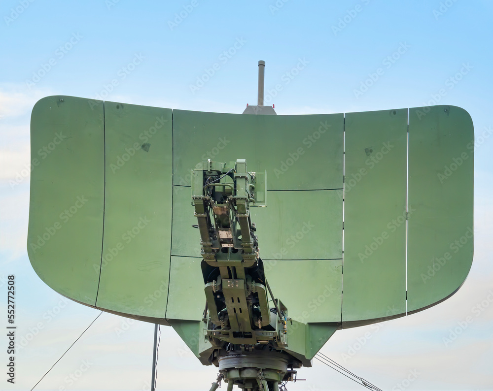 Close up detail with Multi-Mission Surveillance Radar ( TPS-79r) medium ...