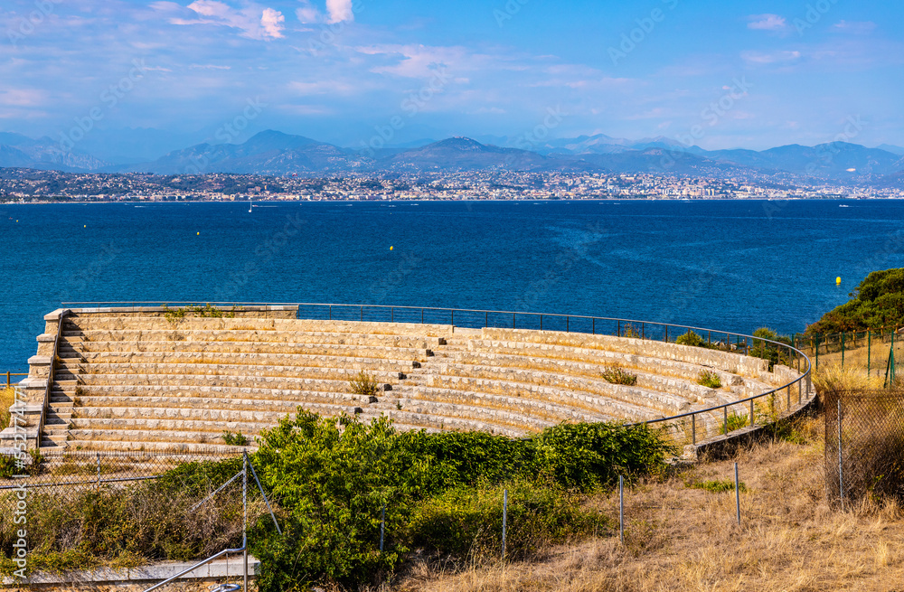 Stade du Fort Carre stadium, tribunes and sports facilities in Antibes ...