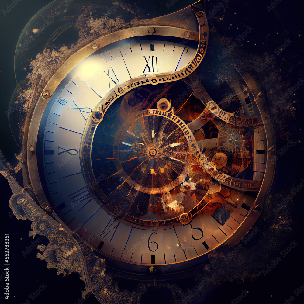 liminal space overtakes the unstoppable flow of time Stock Illustration ...