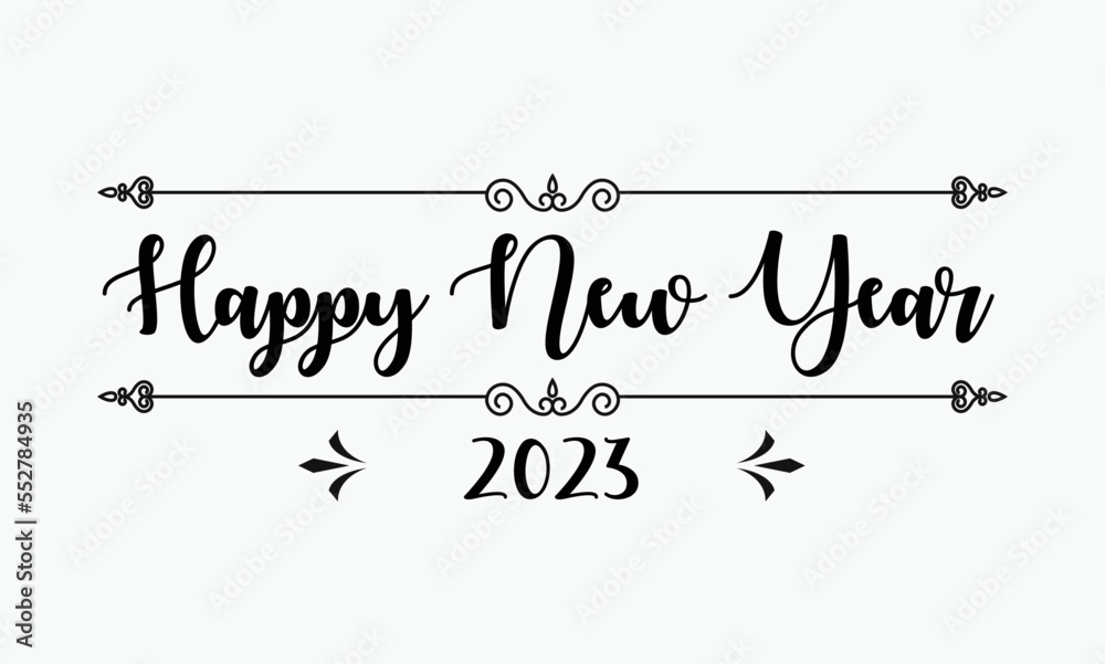 Big Set of 2023 Happy New Year logo text design. 2023 number design ...