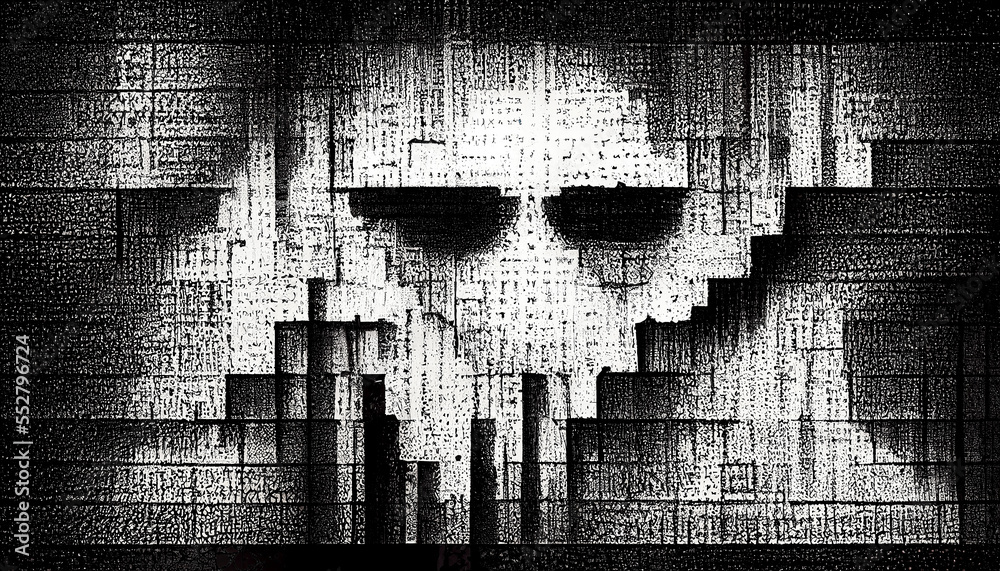 Abstract hacking and darknet cyber crime concept background (Generative ...