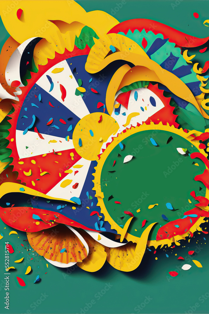 Celebration banner for Carnaval party, June celebration, Parintins ...