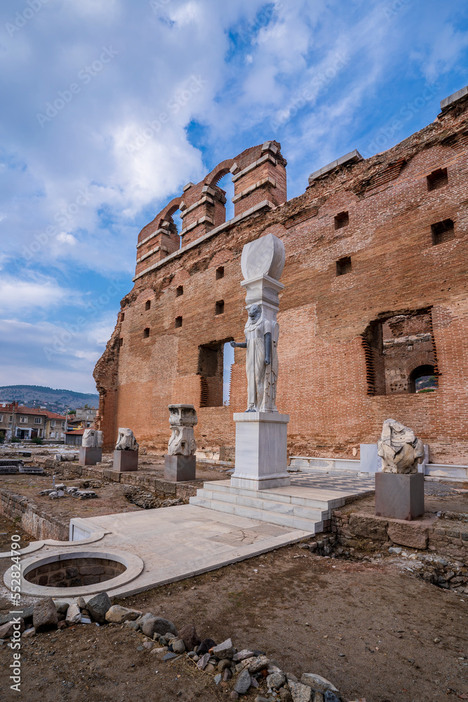 The "Red Basilica" (Kizil Avlu), also called the Red Hall and Red ...