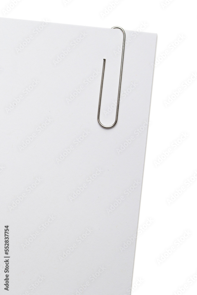 Paper clip on white paper corner, PNG clipart isolated on transparent ...