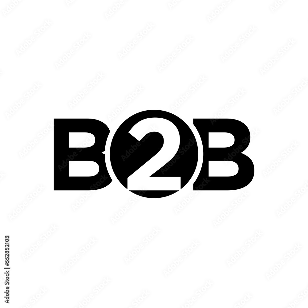 Logo B2B, Vector, Inisial, Logo grapic Stock Illustration | Adobe Stock