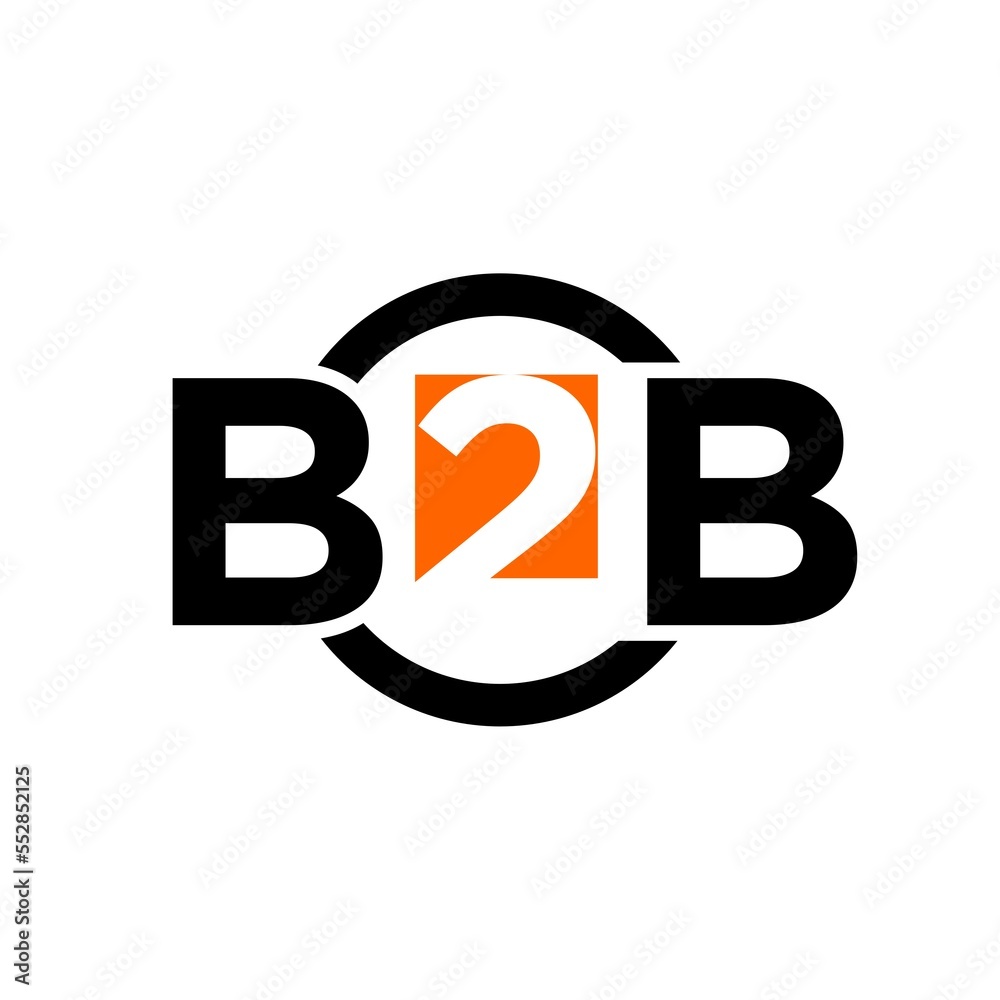 Logo B2B, Vector, Inisial, Logo grapic ilustración de Stock | Adobe Stock