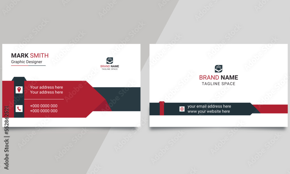 simple Design Template Set Corporate design set featuring geometric ...