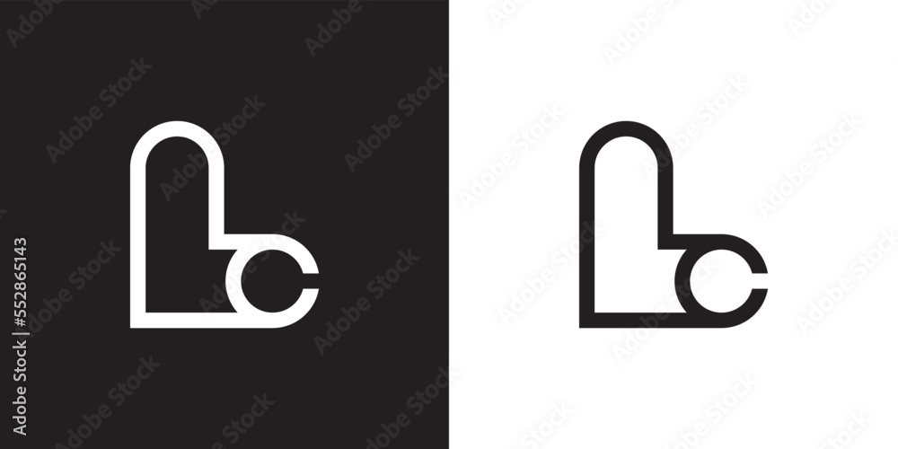 Minimal CL logo. Icon of a LC letter on a luxury background. Logo idea ...