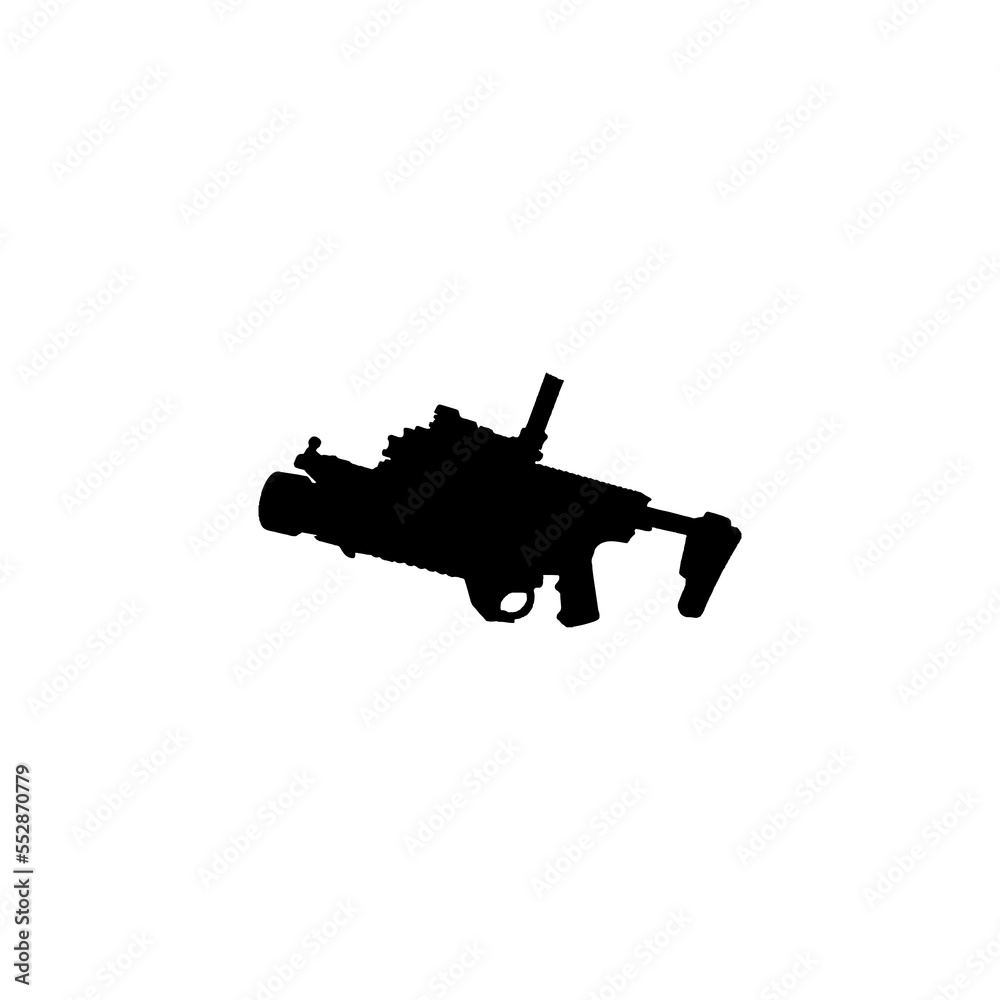 Grenade launcher icon. Simple style no war poster poster background ...