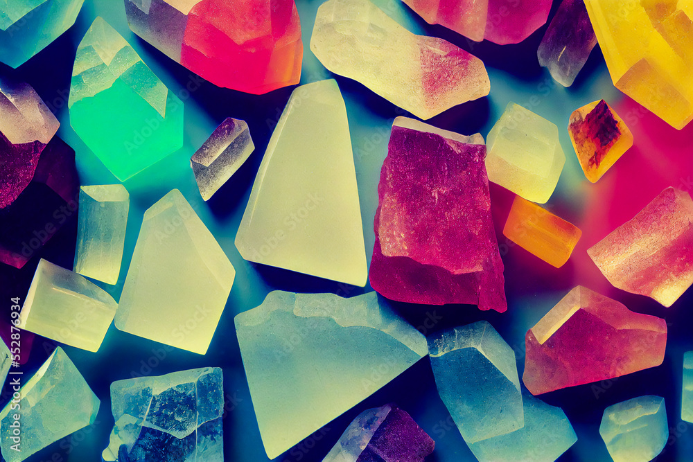 Glimmering gemstones in a range of captivating colors provide a ...