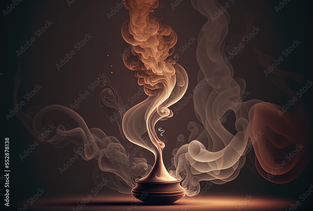Product background, realistic smoke design. Generative AI Stock ...