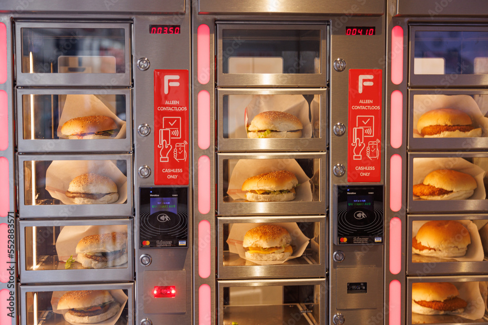 Fast food street vending machine Stock Photo | Adobe Stock
