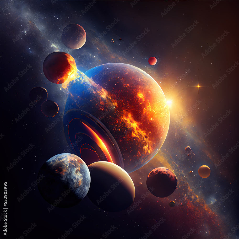 planets Stock Illustration | Adobe Stock