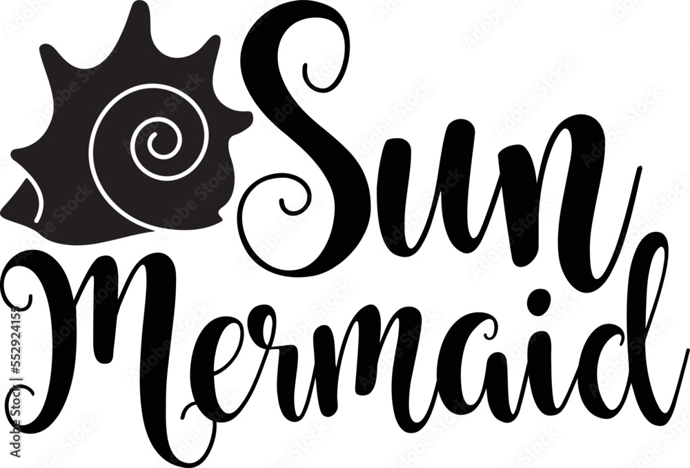 Vetor do Stock: Mermaid SVG Bundle, Mermaid Tail Svg, Mermaid Quotes ...