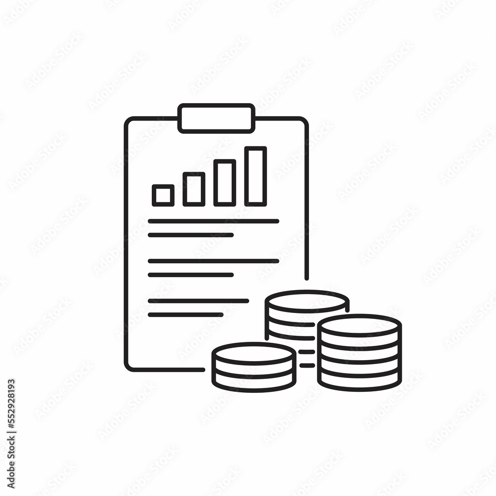 Business idea icon on project plan, fast progress, analytics icon ...