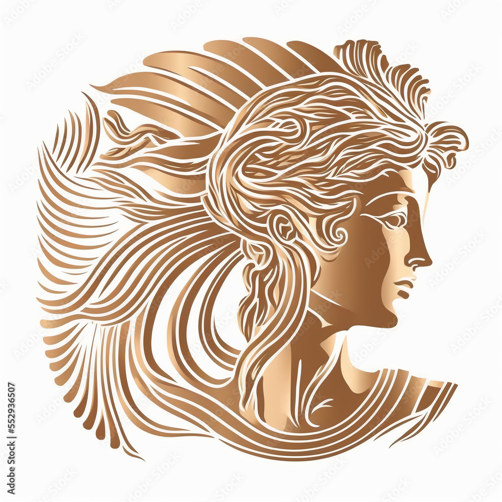 Hera goddess vector for logo or design. Generative AI Stock ...
