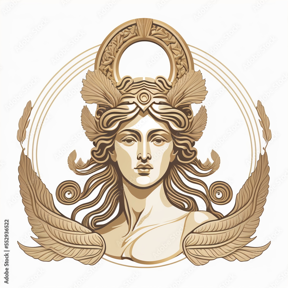 Hera goddess vector for logo or design. Generative AI Stock ...