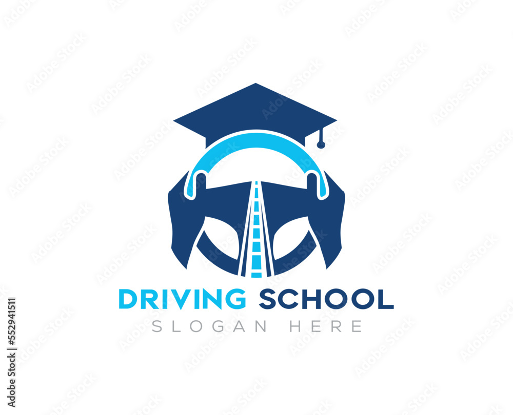 Driving School logo design vector templates Stock Vector | Adobe Stock