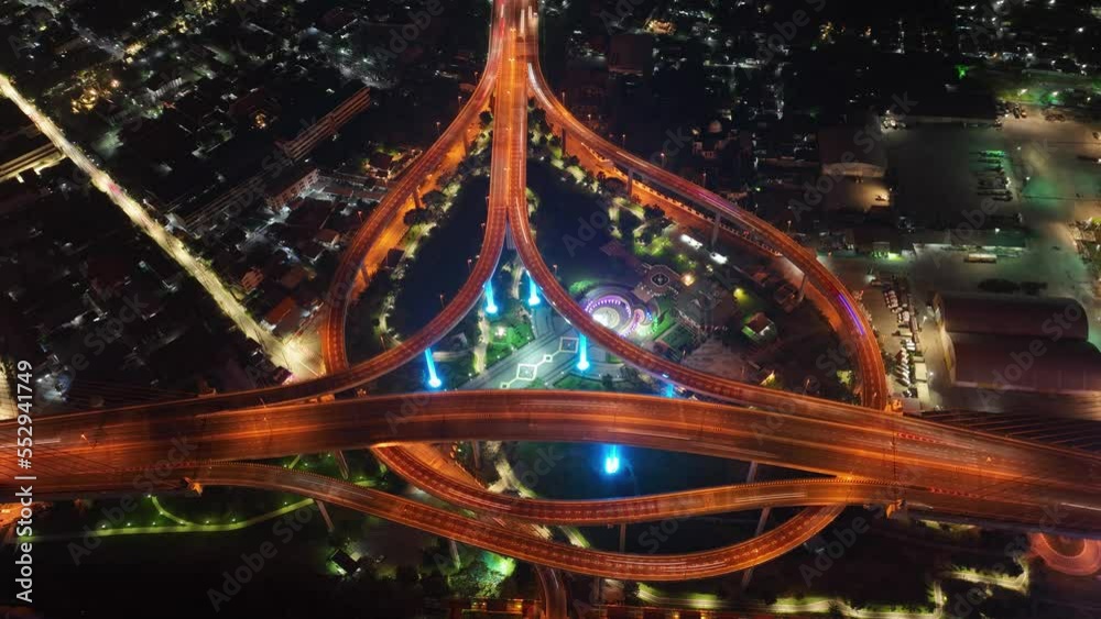 Expressway top view, Top view over the highway,expressway and motorway ...